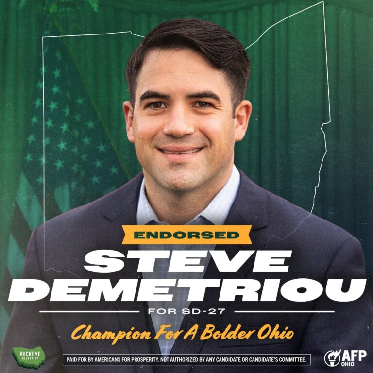 Endorsement: Steve Demetriou for Ohio Senate District 27 - AFP Ohio